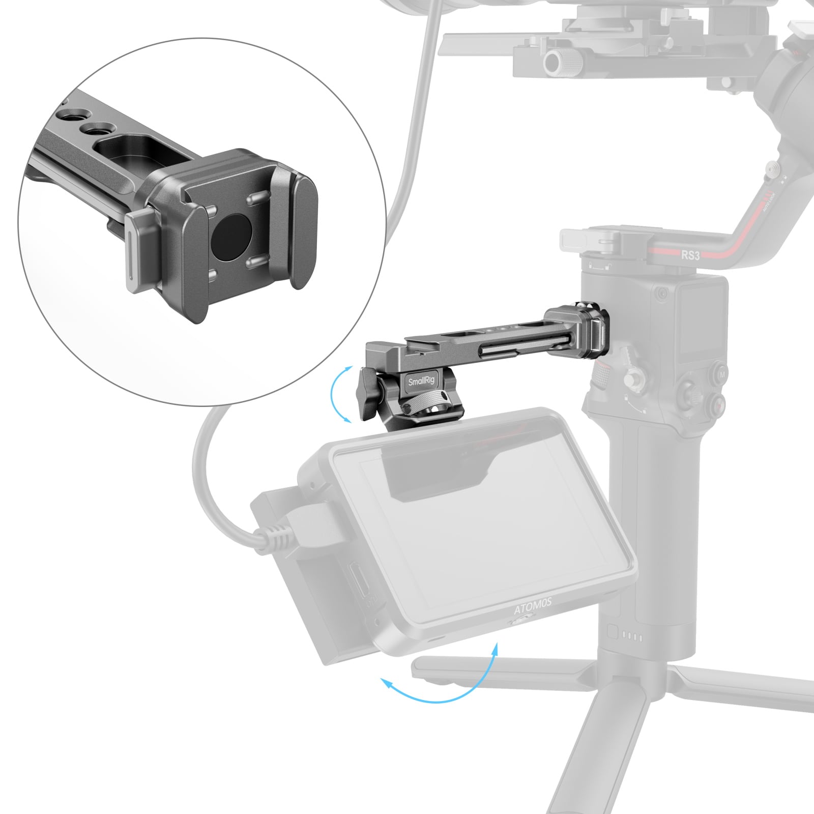 HawkLock H21-Monitorhalterung für DJI Gimbal SmallRig 4637 – Nikon ...